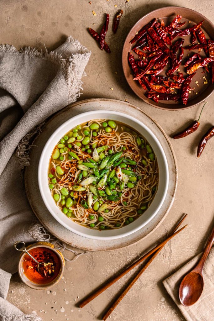 One Pot Green Ramen for One | Murielle Banackissa