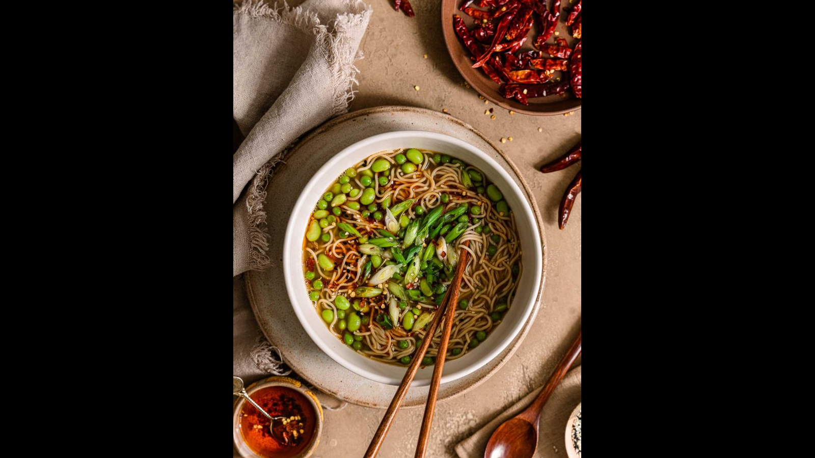 One Pot Green Ramen for One | Murielle Banackissa